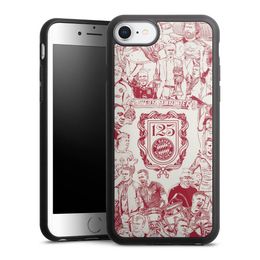 DeinDesign iPhone SE (2020) Handy Gallery Case Handyh&uuml;lle 9H Geh&auml;rtetes Glas R&uuml;ckseite H&uuml;lle Fcb 125 Jahre Fc Bayern M&uuml;nchen Official Licensed Product Gallery 