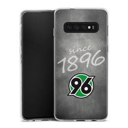 DeinDesign Galaxy S10 Plus Handy Silikon H&uuml;lle Case transparent Handyh&uuml;lle Hannover 96 H96 Official Licensed Product Silikon Case