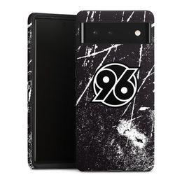 DeinDesign Google Pixel 6 Handy Panzer Handyh&uuml;lle robuste Outdoor H&uuml;lle Schutzh&uuml;lle matt Hannover 96 H96 Official Licensed Product Tough Case