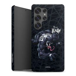 DeinDesign Galaxy S25 Ultra Handy Premium Case Smartphone Handyh&uuml;lle Schutzh&uuml;lle matt Marvel Venom Spiderman Premium Case