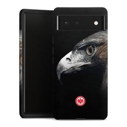 DeinDesign Google Pixel 6 Handy Panzer Handyh&uuml;lle robuste Outdoor H&uuml;lle Schutzh&uuml;lle matt European Cup Official Licensed Product Eintracht Frankfurt Tough Case
