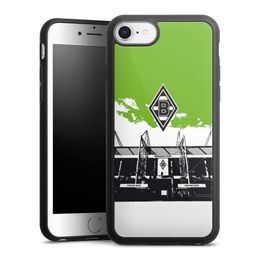 DeinDesign iPhone SE (2020) Handy Gallery Case Handyh&uuml;lle 9H Geh&auml;rtetes Glas R&uuml;ckseite H&uuml;lle Borussia M&ouml;nchengladbach Stadium Merchandise Gallery Case