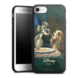 DeinDesign iPhone SE (2020) Handy Gallery Case Handyh&uuml;lle 9H Geh&auml;rtetes Glas R&uuml;ckseite H&uuml;lle Official Licensed Product Lady And The Tramp Disney Gallery Case