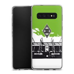 DeinDesign Galaxy S10 Plus Handy Silikon H&uuml;lle Case transparent Handyh&uuml;lle Merchandise Borussia M&ouml;nchengladbach Stadium Silikon Case
