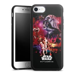 DeinDesign iPhone SE (2020) Handy Gallery Case Handyh&uuml;lle 9H Geh&auml;rtetes Glas R&uuml;ckseite H&uuml;lle Merchandise Star Wars Darth Vader Gallery Case