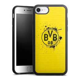 DeinDesign iPhone SE (2020) Handy Gallery Case Handyh&uuml;lle 9H Geh&auml;rtetes Glas R&uuml;ckseite H&uuml;lle Borussia Dortmund Official Licensed Product Bvb Gallery Case