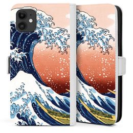 DeinDesign iPhone 11 Handy Klapph&uuml;lle Handyh&uuml;lle aus Kunst Leder wei&szlig; Flip Case Die Gro&szlig;e Welle Vor Kanagawa Japan Art Sideflip mit Lasche