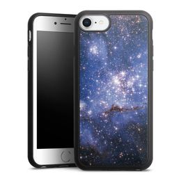 DeinDesign iPhone SE (2020) Handy Gallery Case Handyh&uuml;lle 9H Geh&auml;rtetes Glas R&uuml;ckseite H&uuml;lle Weltall Galaxy Weltraum Gallery Case