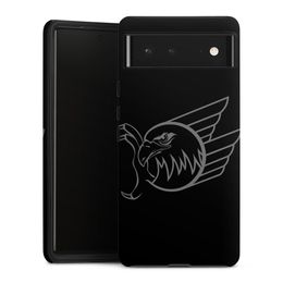 DeinDesign Google Pixel 6 Handy Panzer Handyh&uuml;lle robuste Outdoor H&uuml;lle Schutzh&uuml;lle matt Adler Mannheim Ice Hockey Sports Tough Case