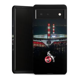 DeinDesign Google Pixel 6 Handy Panzer Handyh&uuml;lle robuste Outdoor H&uuml;lle Schutzh&uuml;lle matt Stadium 1. Fc K&ouml;ln Official Licensed Product Tough Case