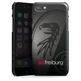 DeinDesign iPhone SE (2020) Handy Premium Case Smartphone Handyh&uuml;lle Schutzh&uuml;lle gl&auml;nzend Sc Freiburg Official Licensed Product Metallic Look Premium Case