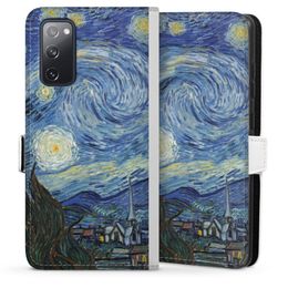 DeinDesign Galaxy S20 FE Handy Klapph&uuml;lle Handyh&uuml;lle aus Kunst Leder wei&szlig; Flip Case Kunst The Starry Night Sideflip mit Lasche