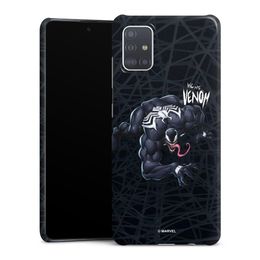DeinDesign Galaxy A51 Handy Premium Case Smartphone Handyh&uuml;lle Schutzh&uuml;lle gl&auml;nzend Marvel Venom Spiderman Premium Case