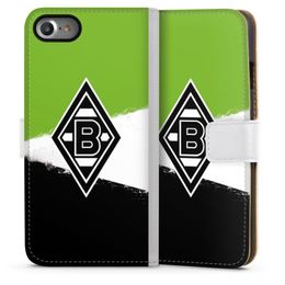 DeinDesign iPhone SE (2020) Handy Klapph&uuml;lle Handyh&uuml;lle aus Kunst Leder wei&szlig; Flip Case Bmg Official Licensed Product Borussia M&ouml;nchengladbach Sideflip mit Lasche