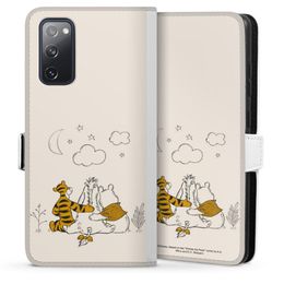 DeinDesign Galaxy S20 FE 5G Handy Klapph&uuml;lle Handyh&uuml;lle aus Kunst Leder wei&szlig; Flip Case Disney Winnie The Pooh Official Licensed Product Sideflip mit Lasche