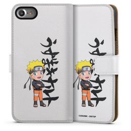 DeinDesign iPhone SE (2020) Handy Klapph&uuml;lle Handyh&uuml;lle aus Kunst Leder wei&szlig; Flip Case Official Licensed Product Naruto Shippuden Anime Sideflip mit Lasche