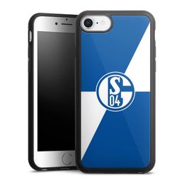 DeinDesign iPhone SE (2020) Handy Gallery Case Handyh&uuml;lle 9H Geh&auml;rtetes Glas R&uuml;ckseite H&uuml;lle Bundesliga Official Licensed Product Fc Schalke 04 Gallery Case