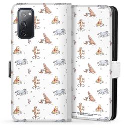 DeinDesign Galaxy S20 FE Handy Klapph&uuml;lle Handyh&uuml;lle aus Kunst Leder wei&szlig; Flip Case Disney Winnie The Pooh Official Licensed Product Sideflip mit Lasche