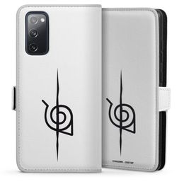 DeinDesign Galaxy S20 FE Handy Klapph&uuml;lle Handyh&uuml;lle aus Kunst Leder wei&szlig; Flip Case Naruto Shippuden Sasuke Konoha Sideflip mit Lasche