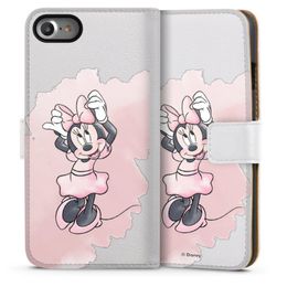 DeinDesign iPhone SE (2022) Handy Klapph&uuml;lle Handyh&uuml;lle aus Kunst Leder wei&szlig; Flip Case Disney Motiv Ohne Hintergrund Sideflip mit Lasche
