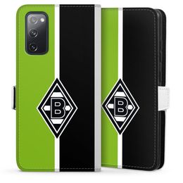 DeinDesign Galaxy S20 FE Handy Klapph&uuml;lle Handyh&uuml;lle aus Kunst Leder wei&szlig; Flip Case Gladbach Bundesliga Borussia M&ouml;nchengladbach Sideflip mit Lasche