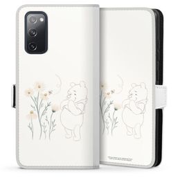DeinDesign Galaxy S20 FE Handy Klapph&uuml;lle Handyh&uuml;lle aus Kunst Leder wei&szlig; Flip Case Disney Bee Winnie The Pooh Sideflip mit Lasche
