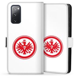DeinDesign Galaxy S20 FE 5G Handy Klapph&uuml;lle Handyh&uuml;lle aus Kunst Leder wei&szlig; Flip Case Official Licensed Product Sge Eintracht Frankfurt Sideflip mit Lasche