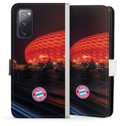 DeinDesign Galaxy S20 FE Handy Klapph&uuml;lle Handyh&uuml;lle aus Kunst Leder wei&szlig; Flip Case Fc Bayern M&uuml;nchen Stadium Fcb Sideflip mit Lasche