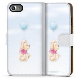 DeinDesign iPhone SE (2020) Handy Klapph&uuml;lle Handyh&uuml;lle aus Kunst Leder wei&szlig; Flip Case Official Licensed Product Disney Winnie The Pooh Sideflip mit Lasche