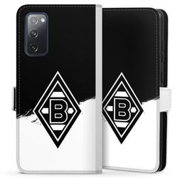 DeinDesign Galaxy S20 FE 5G Handy Klapph&uuml;lle Handyh&uuml;lle aus Kunst Leder wei&szlig; Flip Case Bmg Borussia M&ouml;nchengladbach Gladbach Sideflip mit Lasche