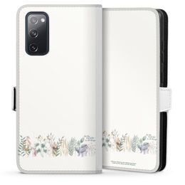 DeinDesign Galaxy S20 FE 5G Handy Klapph&uuml;lle Handyh&uuml;lle aus Kunst Leder wei&szlig; Flip Case Eukalyptus Disney Winnie The Pooh Sideflip mit Lasche