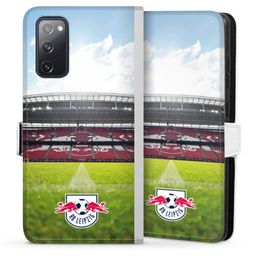 DeinDesign Galaxy S20 FE Handy Klapph&uuml;lle Handyh&uuml;lle aus Kunst Leder wei&szlig; Flip Case Rb Leipzig Stadium Official Licensed Product Sideflip mit Lasche
