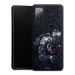 DeinDesign Galaxy S20 FE 5G Handy Premium Silikon H&uuml;lle Handyh&uuml;lle schwarz Case Spiderman Marvel Venom Silikon Premium Case