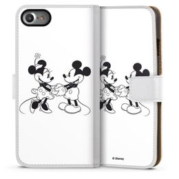 DeinDesign iPhone SE (2020) Handy Klapph&uuml;lle Handyh&uuml;lle aus Kunst Leder wei&szlig; Flip Case Disney Valentine'S Day Sideflip mit Lasche