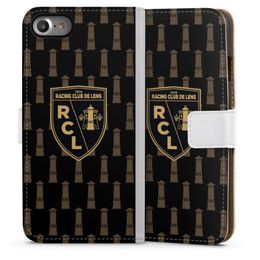 DeinDesign iPhone SE (2020) Handy Klapph&uuml;lle Handyh&uuml;lle aus Kunst Leder wei&szlig; Flip Case Rcl Soccer Jersey Sideflip mit Lasche