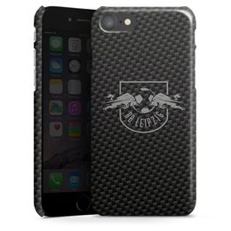 DeinDesign iPhone SE (2020) Handy Premium Case Smartphone Handyh&uuml;lle Schutzh&uuml;lle gl&auml;nzend Rb Leipzig Carbon Metallic Look Premium Case