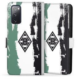 DeinDesign Galaxy S20 FE 5G Handy Klapph&uuml;lle Handyh&uuml;lle aus Kunst Leder wei&szlig; Flip Case Official Licensed Product Borussia M&ouml;nchengladbach Coat Of Arms Sideflip 