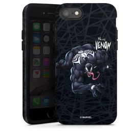 DeinDesign iPhone SE (2020) Handy Panzer Handyh&uuml;lle robuste Outdoor H&uuml;lle Schutzh&uuml;lle matt Spiderman Marvel Venom Tough Case