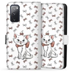 DeinDesign Galaxy S20 FE Handy Klapph&uuml;lle Handyh&uuml;lle aus Kunst Leder wei&szlig; Flip Case Cat Disney Aristocats Mary Sideflip mit Lasche