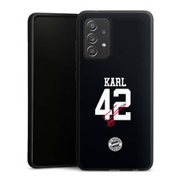 DeinDesign Galaxy A52s 5G Handy Premium Silikon H&uuml;lle Handyh&uuml;lle schwarz Case Merchandise Fc Bayern M&uuml;nchen Lennart Karl Silikon Premium Case