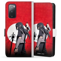 DeinDesign Galaxy S20 FE 5G Handy Klapph&uuml;lle Handyh&uuml;lle aus Kunst Leder wei&szlig; Flip Case Naruto Shippuden Anime Manga Sideflip mit Lasche