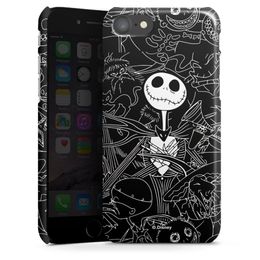 DeinDesign iPhone SE (2020) Handy Premium Case Smartphone Handyh&uuml;lle Schutzh&uuml;lle gl&auml;nzend Nightmare Before Christmas Halloween Disney Premium Case
