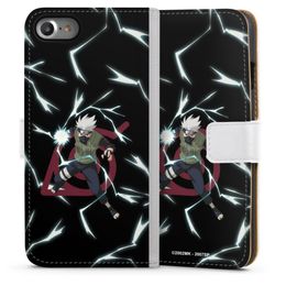 DeinDesign iPhone SE (2020) Handy Klapph&uuml;lle Handyh&uuml;lle aus Kunst Leder wei&szlig; Flip Case Kakashi Naruto Shippuden Official Licensed Product Sideflip mit Lasche