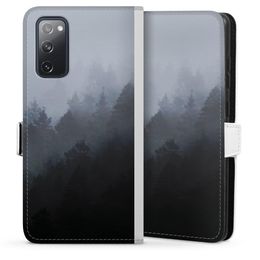 DeinDesign Galaxy S20 FE 5G Handy Klapph&uuml;lle Handyh&uuml;lle aus Kunst Leder wei&szlig; Flip Case Kunst Nature Tree Sideflip mit Lasche