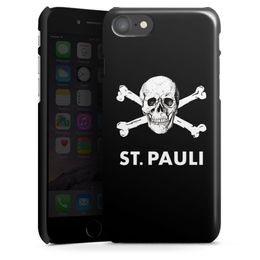 DeinDesign iPhone SE (2020) Handy Premium Case Smartphone Handyh&uuml;lle Schutzh&uuml;lle gl&auml;nzend Official Licensed Product Fc St. Pauli Totenkopf Premium Case