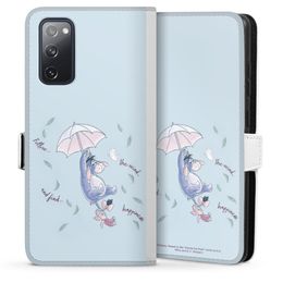 DeinDesign Galaxy S20 FE Handy Klapph&uuml;lle Handyh&uuml;lle aus Kunst Leder wei&szlig; Flip Case Winnie The Pooh Eeyore Official Licensed Product Disney Sideflip mit Lasche
