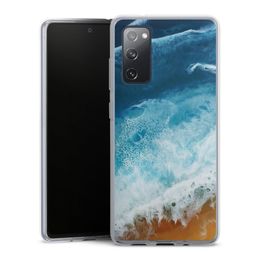 DeinDesign Galaxy S20 FE 5G Handy Silikon H&uuml;lle Case transparent Handyh&uuml;lle Summer Water Beach Silikon Case