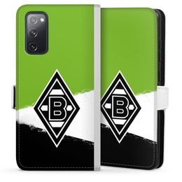 DeinDesign Galaxy S20 FE 5G Handy Klapph&uuml;lle Handyh&uuml;lle aus Kunst Leder wei&szlig; Flip Case Bmg Official Licensed Product Borussia M&ouml;nchengladbach Sideflip mit Lasche