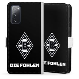 DeinDesign Galaxy S20 FE 5G Handy Klapph&uuml;lle Handyh&uuml;lle aus Kunst Leder wei&szlig; Flip Case Die Fohlen Gladbach Borussia M&ouml;nchengladbach Sideflip mit Lasche