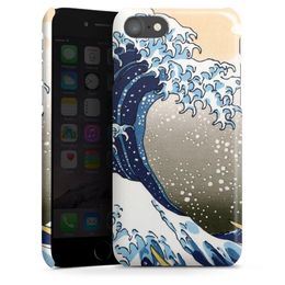 DeinDesign iPhone SE (2022) Handy Premium Case Smartphone Handyh&uuml;lle Schutzh&uuml;lle gl&auml;nzend Die Gro&szlig;e Welle Vor Kanagawa Katsushika Hokusai Kunst Premium Case